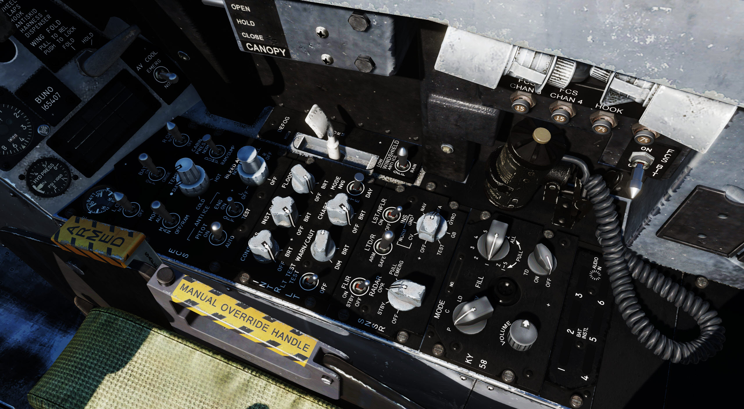 F/A-18C Hornet Black UFC pit